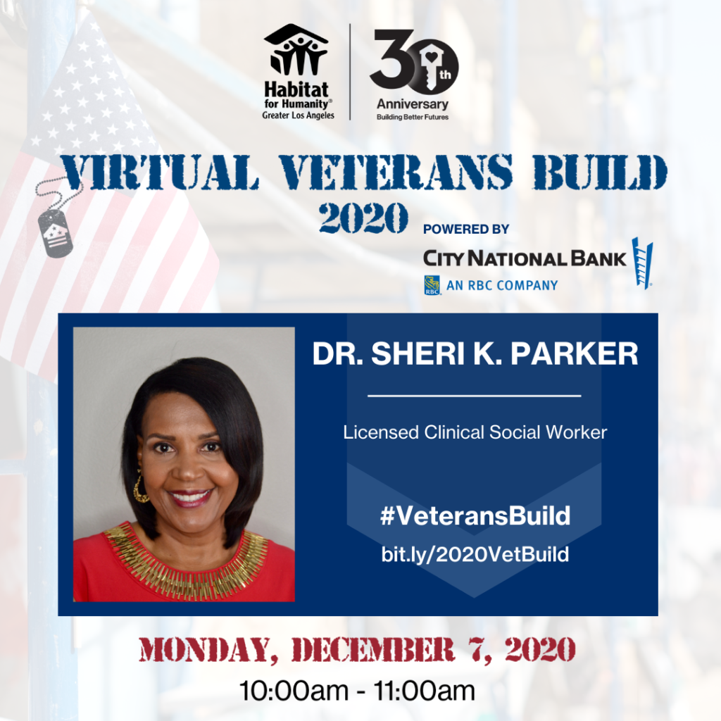 2020 Veterans Build Panel Spotlight: Dr. Sheri K. Parker